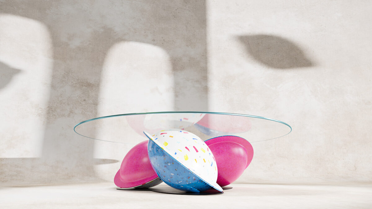 Flying Saucer Coffee Table Beckons the '70s Maximalist Nostalgia