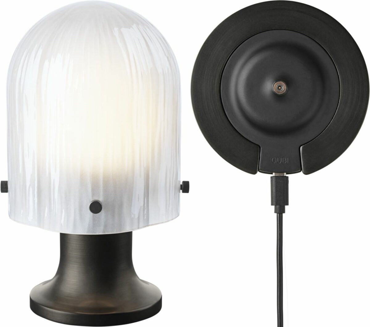 GUBI Seine Portable Lamp Mimics Shimmer, Motion of River Flow