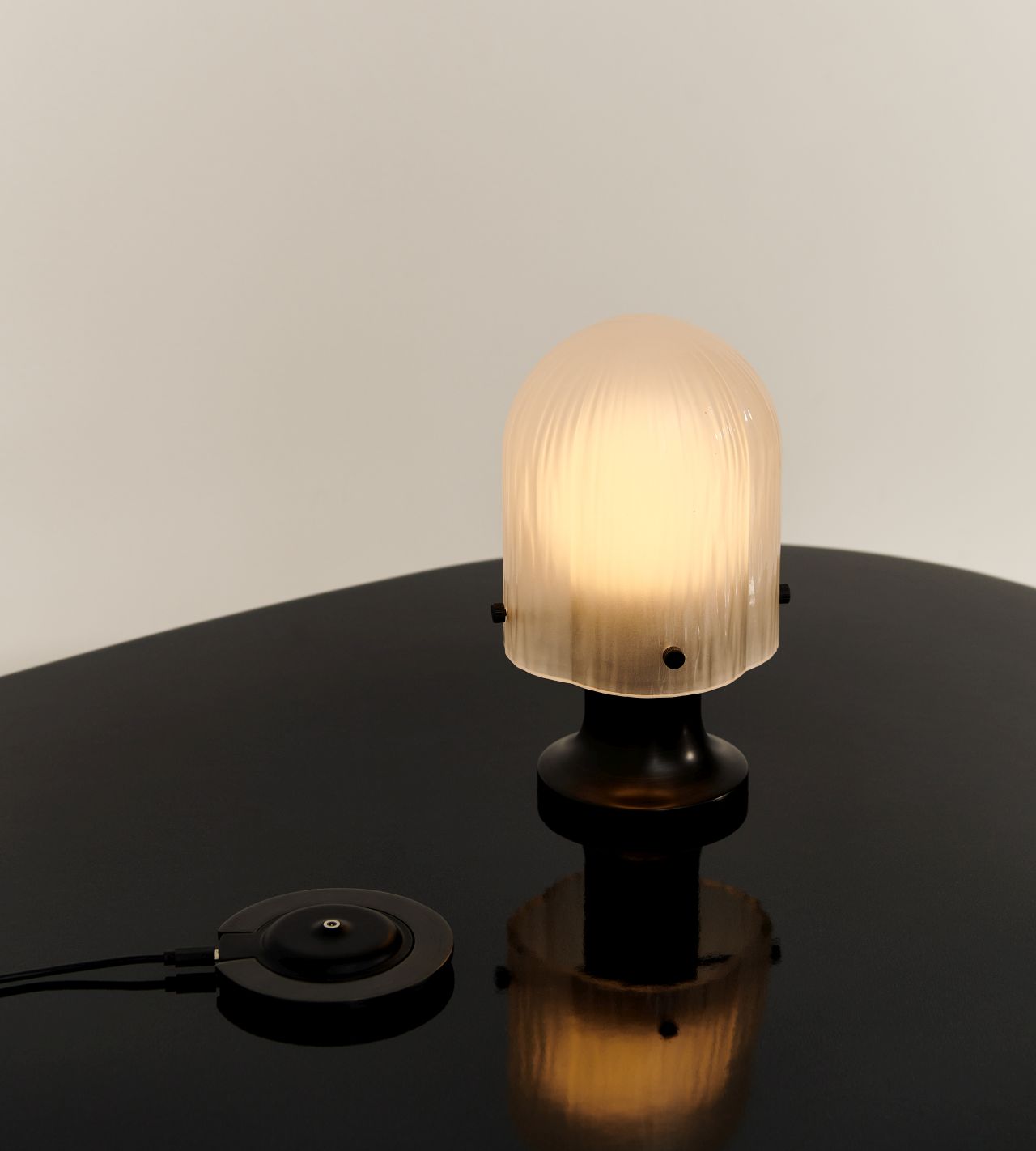 GUBI Seine Portable Lamp Mimics Shimmer, Motion of River Flow