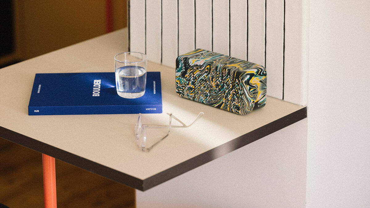 Gomi Portable Speakers Sport Marbling Texture of Recycled Plastic