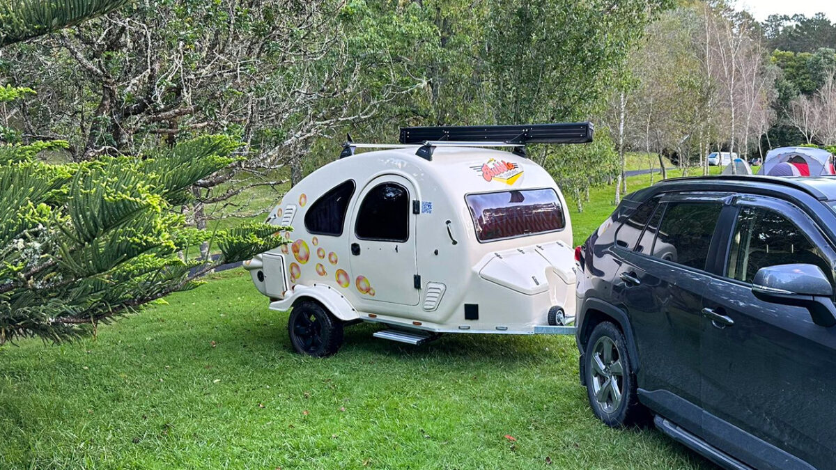 Bubble Caravan Solar-Powered Teardrop has Astounding Galley