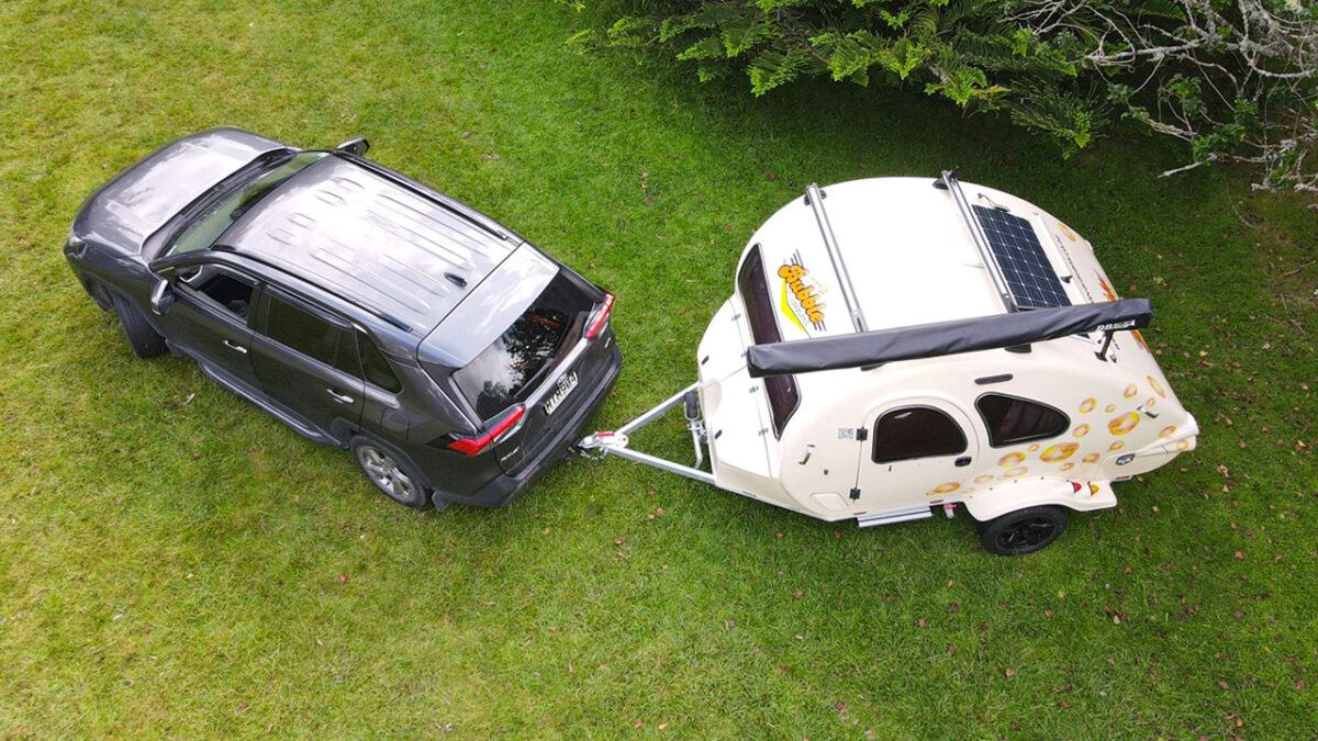 Bubble Caravan Solar-Powered Teardrop has Astounding Galley