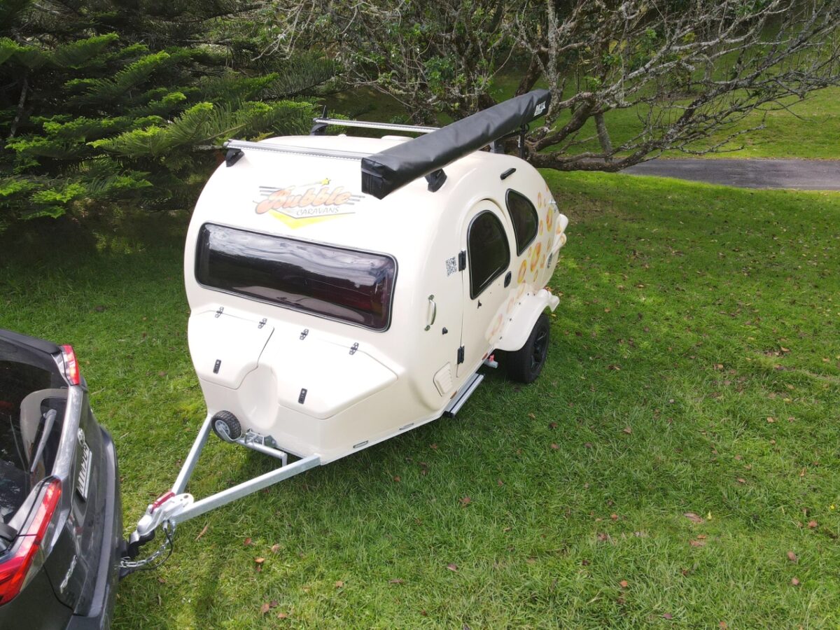 Bubble Caravan Solar-Powered Teardrop has Astounding Galley