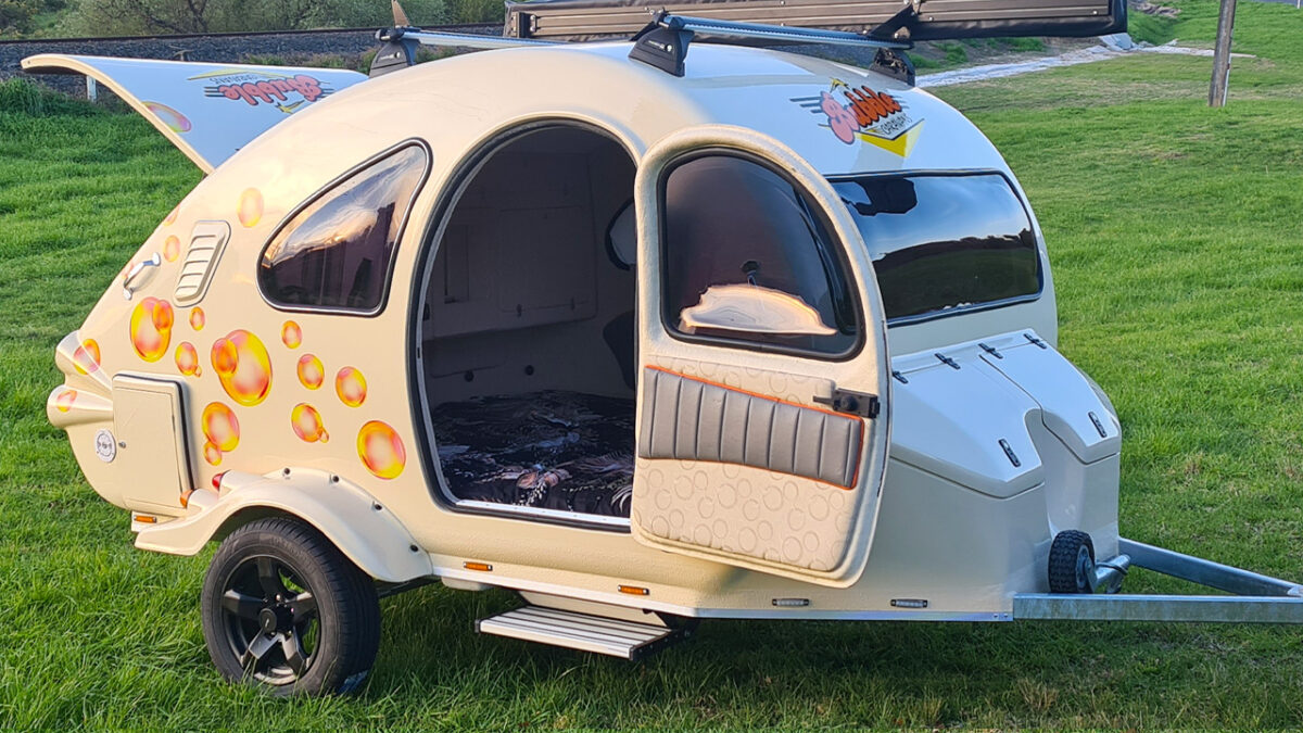 Bubble Caravan Solar-Powered Teardrop has Astounding Galley