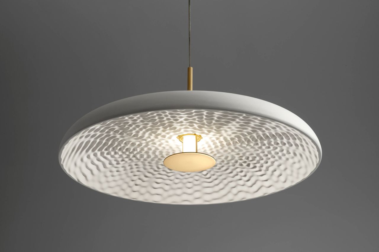 Pulse Lamp Collection Mimics Hypnotic Water Ripples in Plaster
