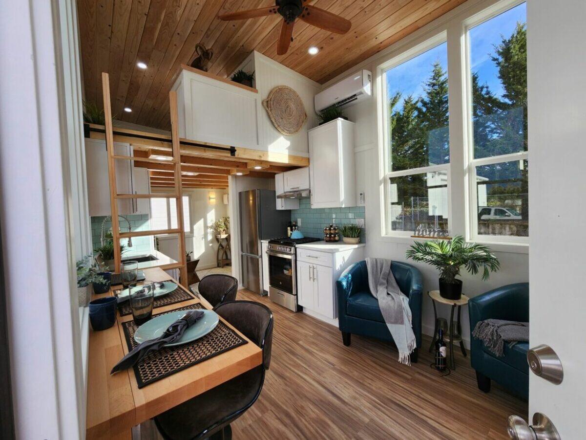 Yukon Tiny House Features Two Living Rooms