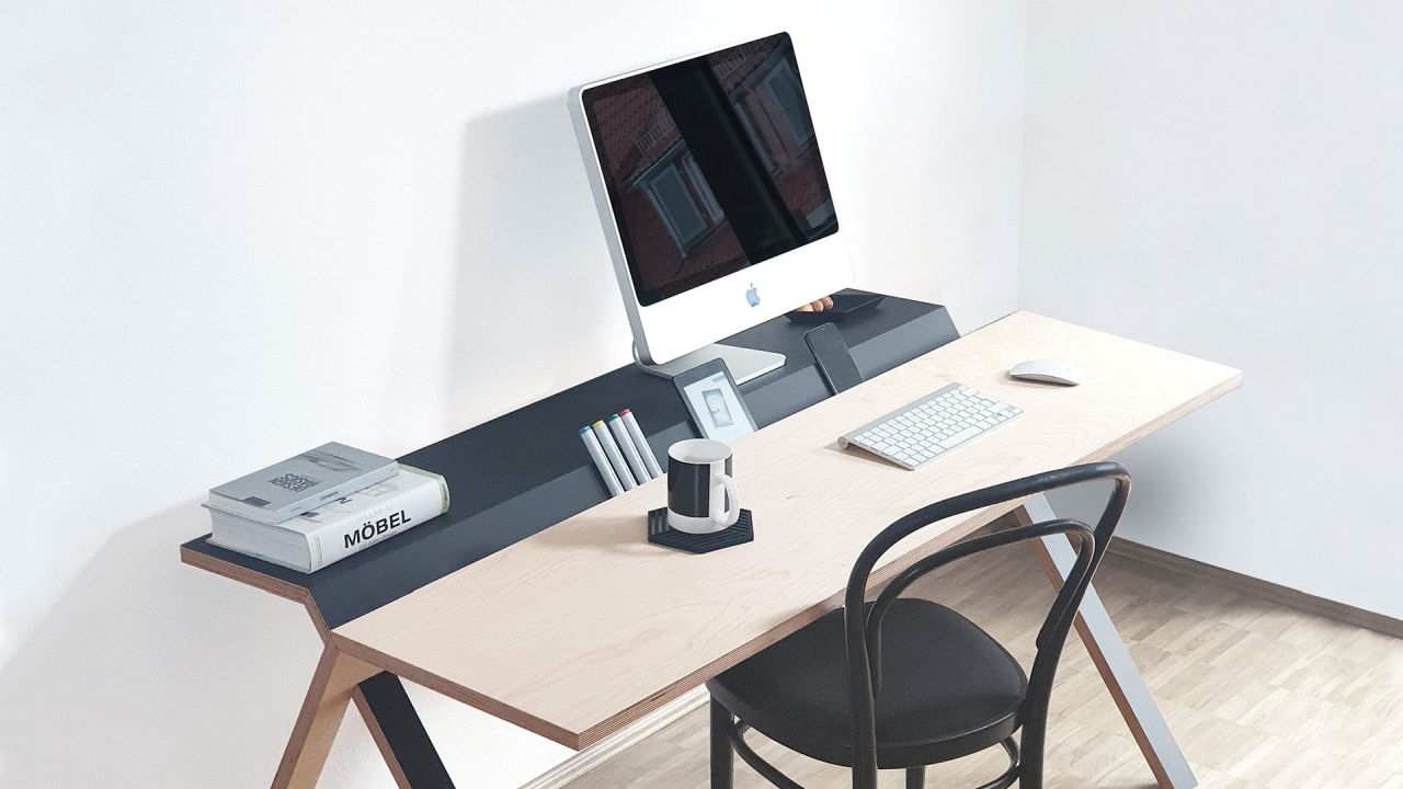 Backup Desk by Deniz Aktay Offers Clutter-Free Workspace