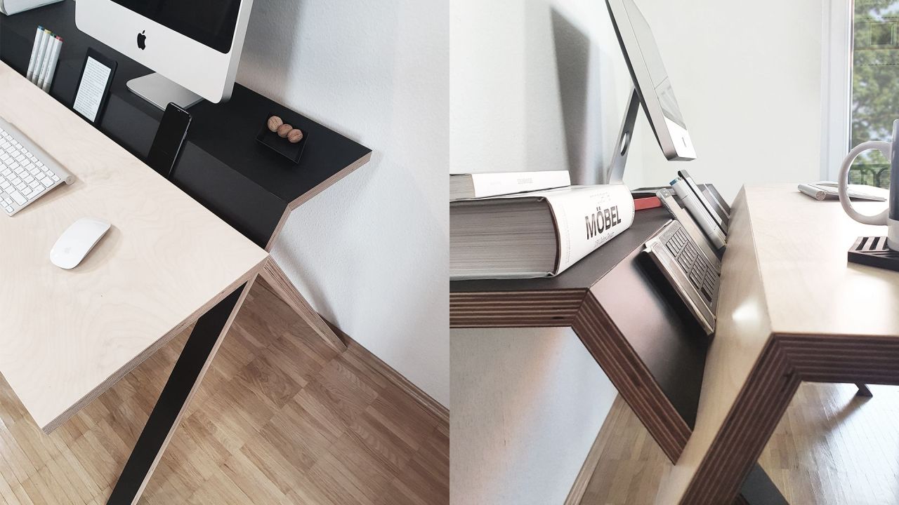 Backup Desk by Deniz Aktay Offers Clutter-Free Workspace