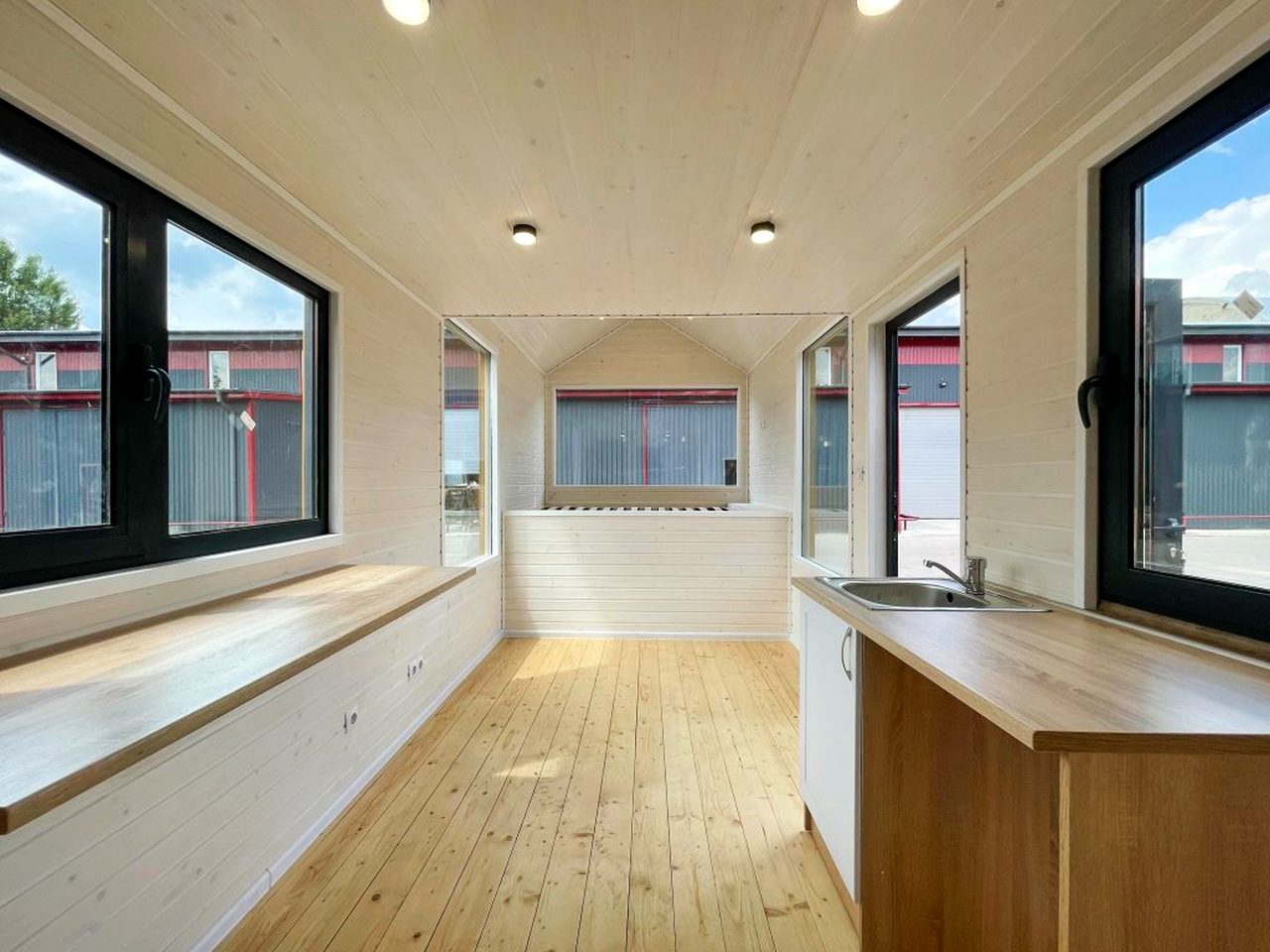 Tiny House N 2 is Airy With Wooden Facade and Big Terrace