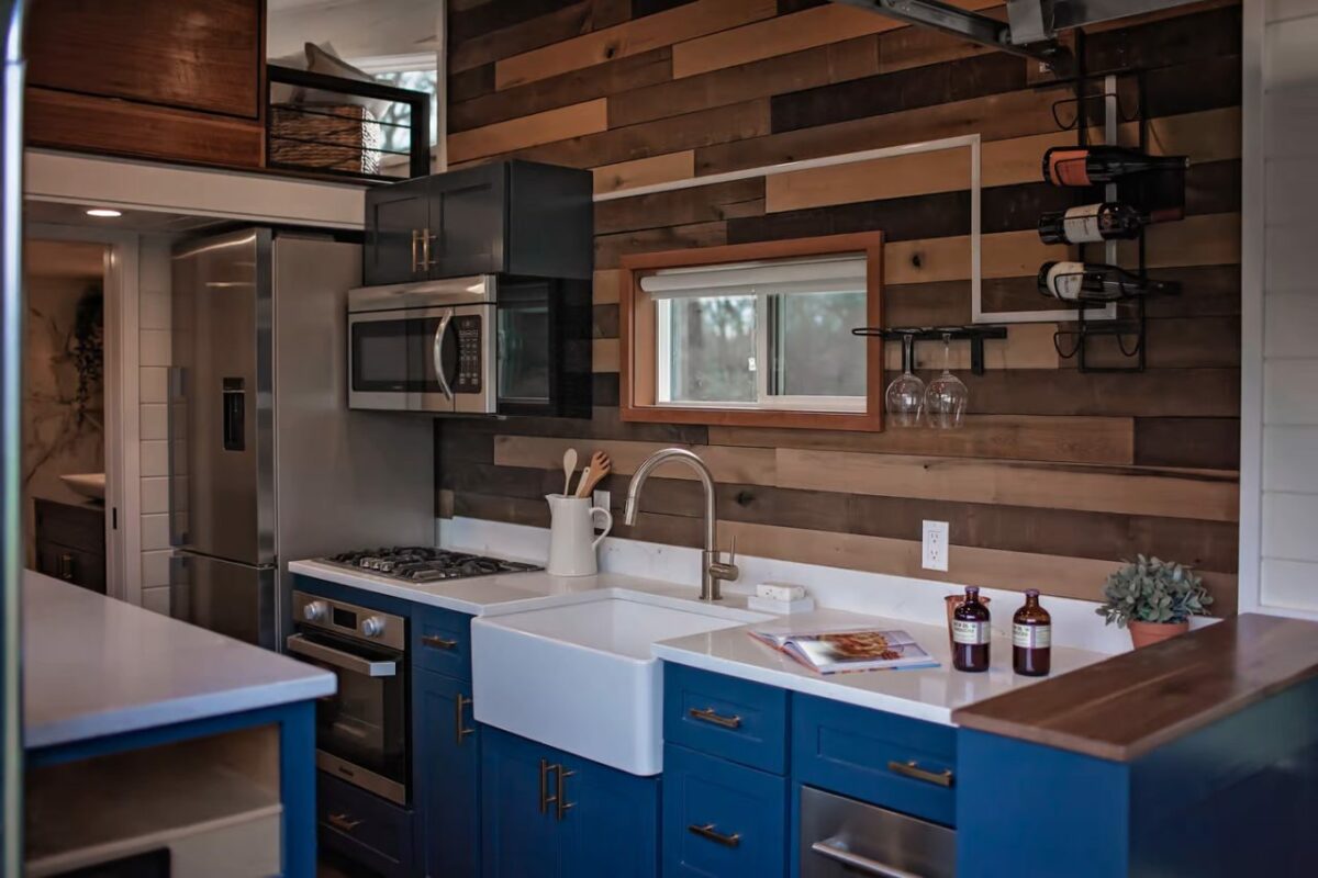 Breezeway High-Tech Tiny Home Features Garage-Style Door