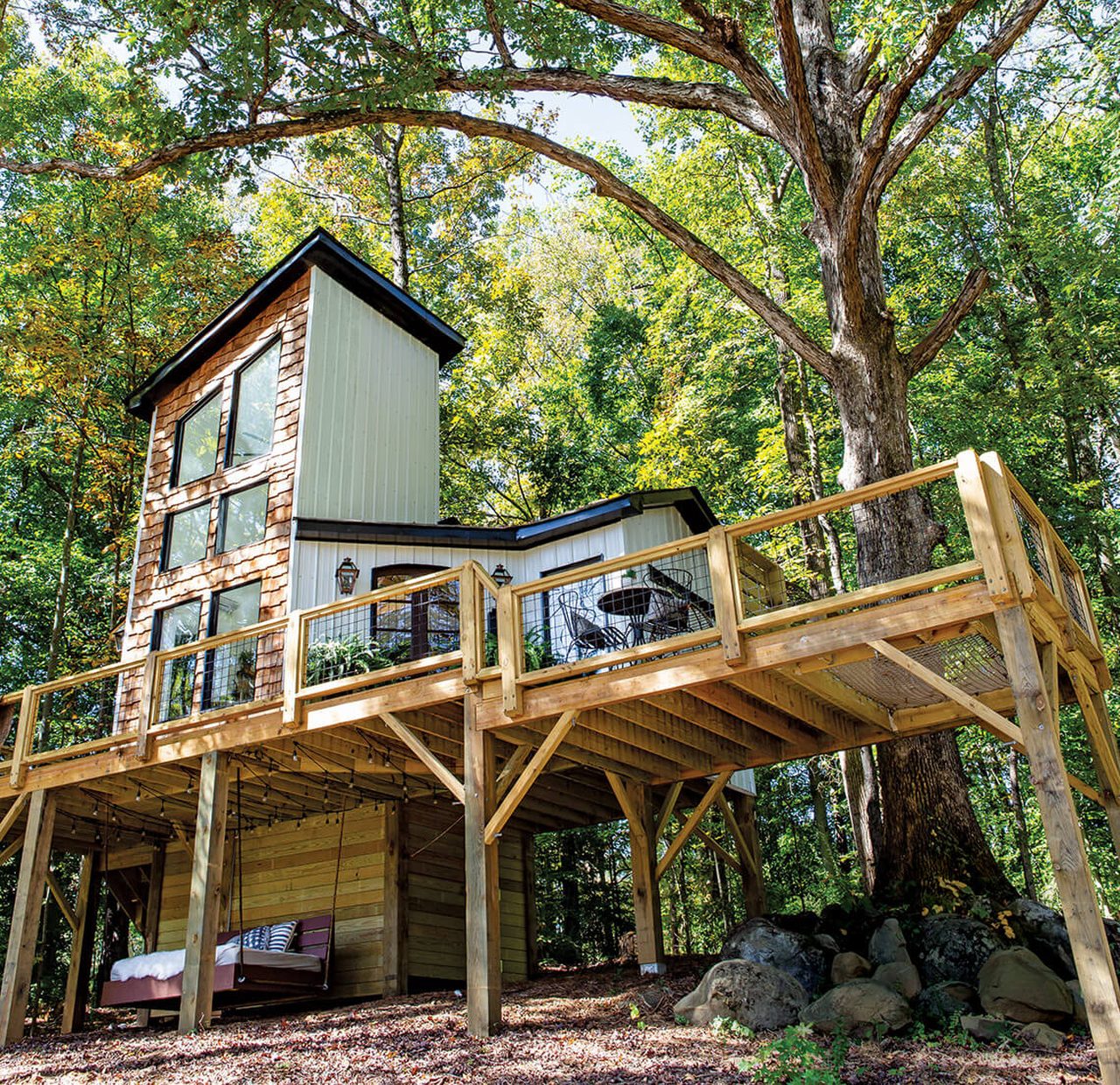 Carolina Treehouse is Magical Getaway in Charlotte Forest