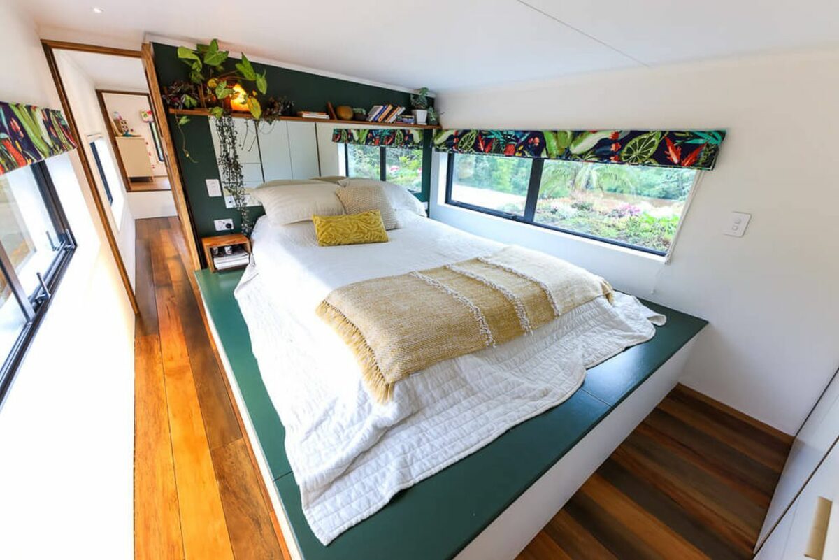 Hazel Tiny House Gets Portable Deck for Increased Living Space