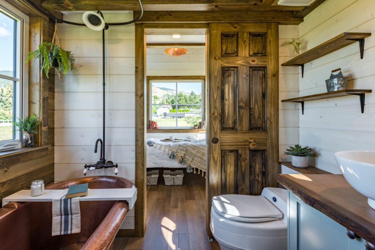 Hummingbird Tiny House with Rich Wooden Details is Stunning