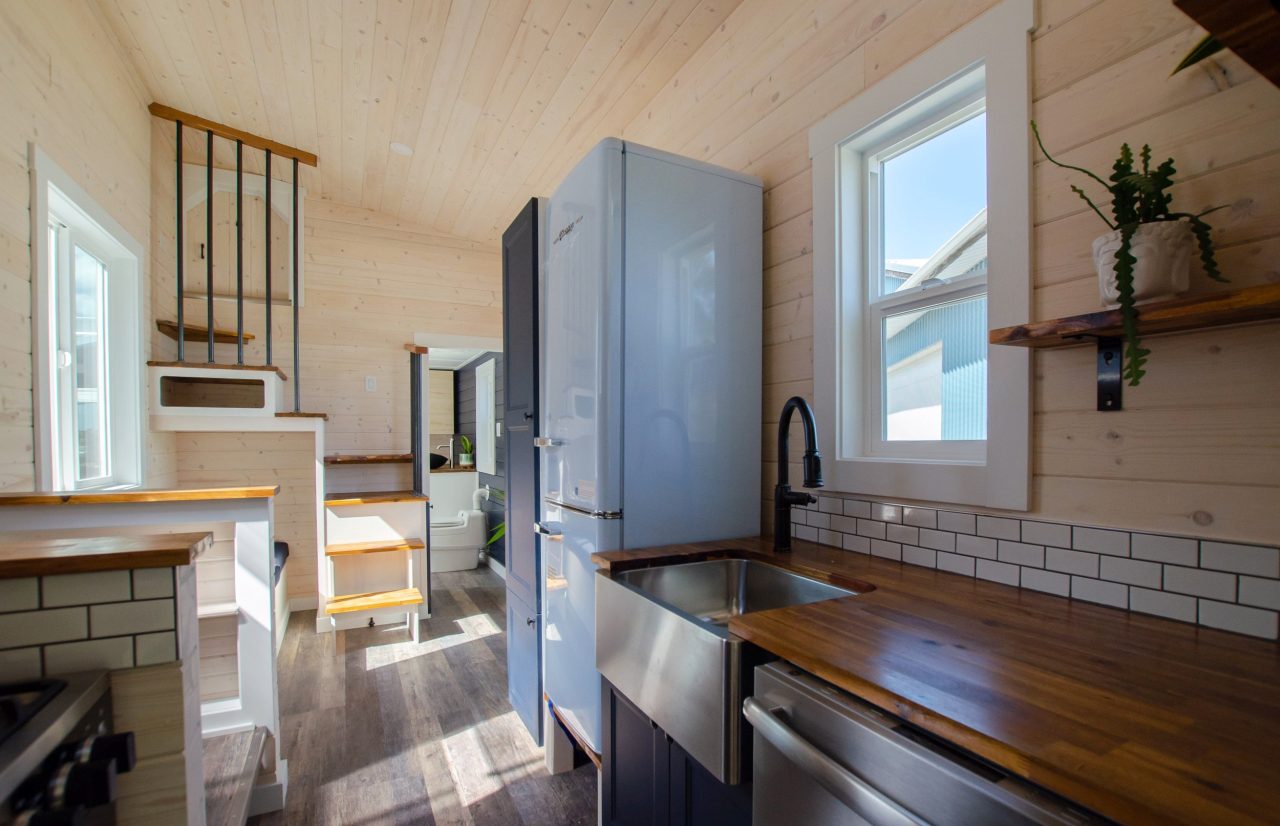 The Burrow is a 3-Bedroom Tiny House With Clawfoot Bathtub