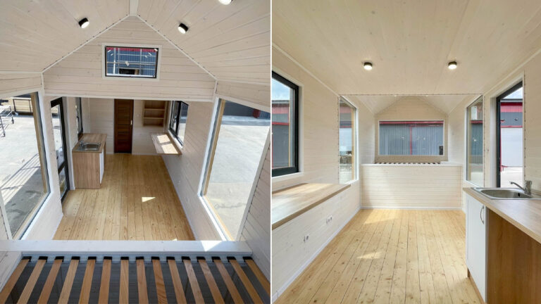 Tiny House N 2 is Airy With Wooden Facade and Big Terrace