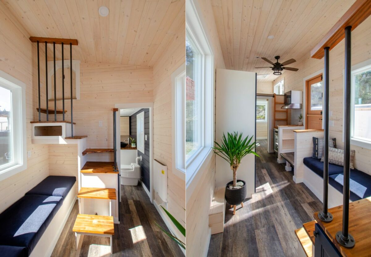 The Burrow is a 3-Bedroom Tiny House With Clawfoot Bathtub