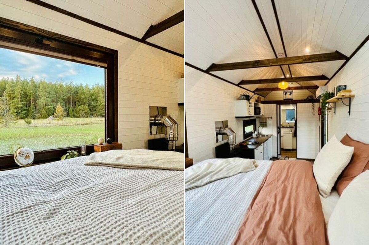 Sofia Tiny House Features an Elevated Bedroom, Storage Loft