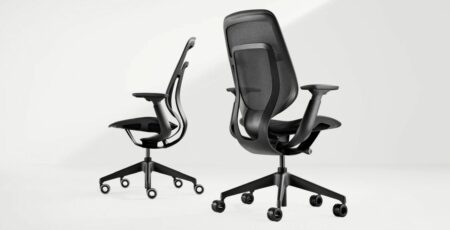 Steelcase Ergonomic Mesh Chair Adapts to Body Movements