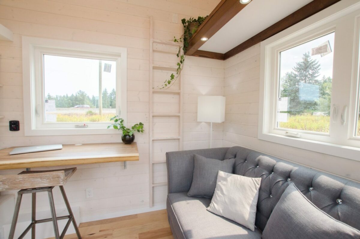 Stellar Jay is Minimalist Tiny House With Skylight That Opens