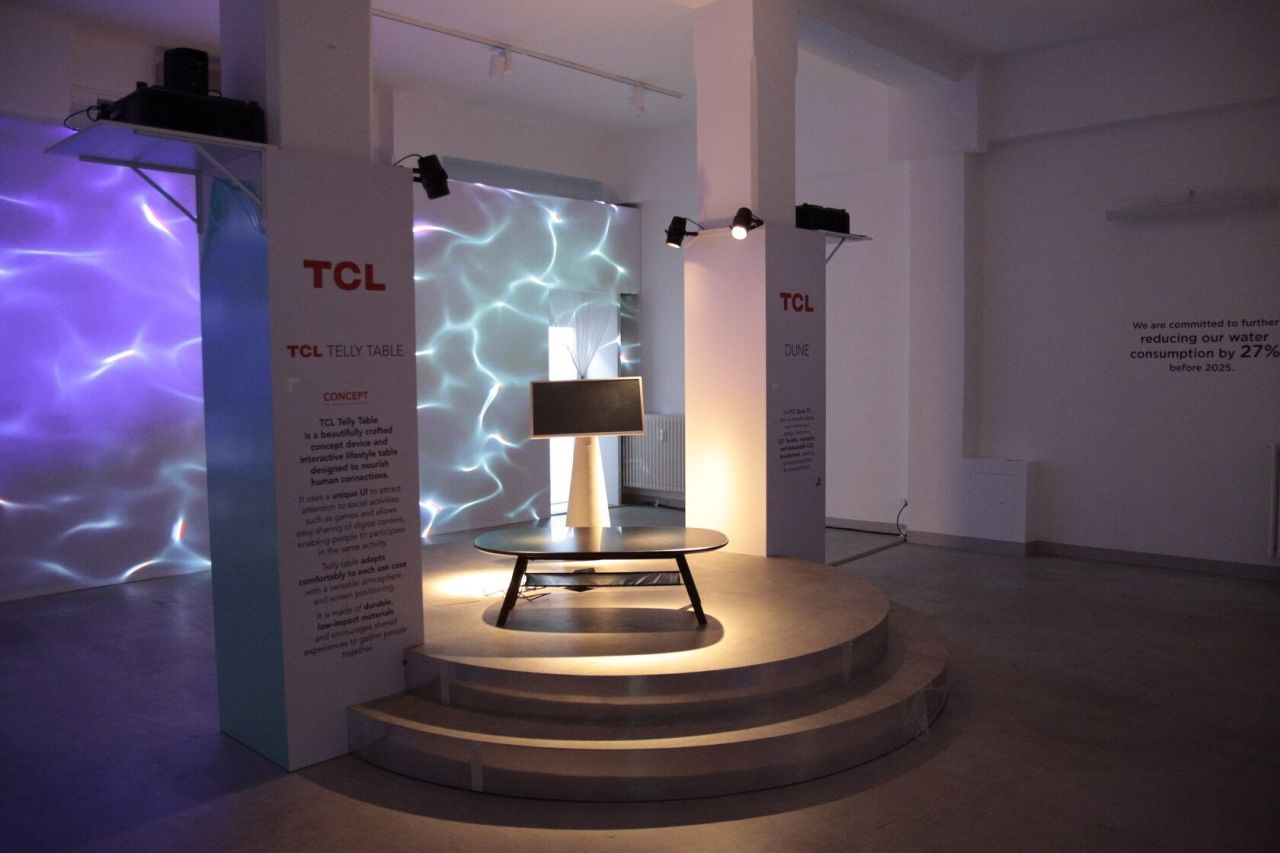 TCL Telly Table Integrates Twisting Touchscreen TV in Coffee Table