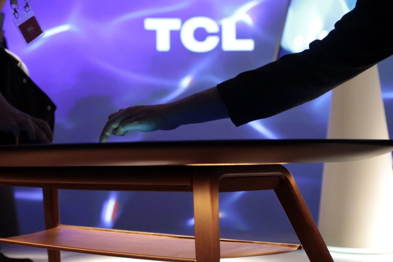 TCL Telly Table Integrates Twisting Touchscreen TV in Coffee Table