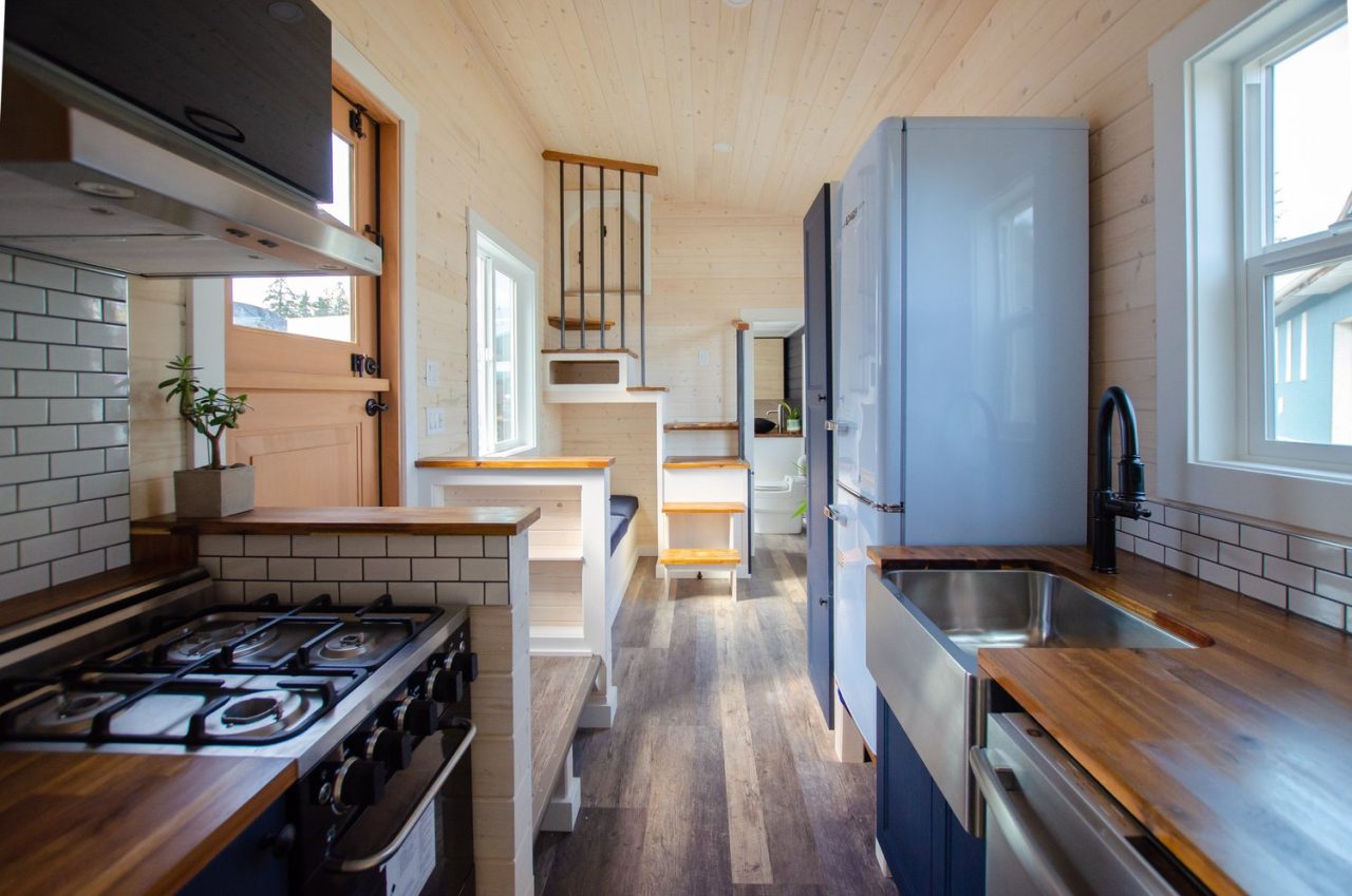 The Burrow is a 3-Bedroom Tiny House With Clawfoot Bathtub