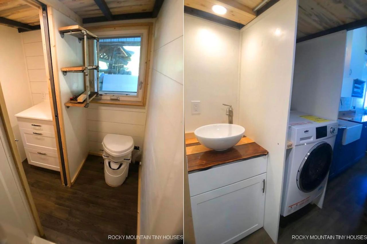 Timberwolf Tiny House Features Drop-Down Bed and Dog Kennel