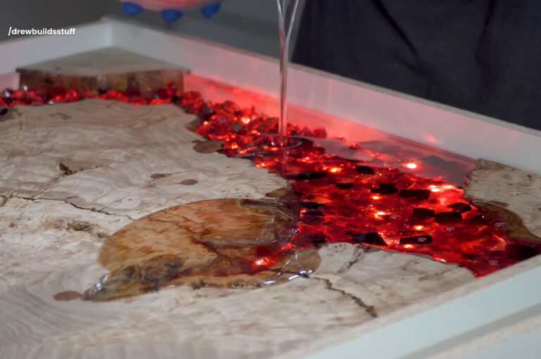 How to Make a Flowing Lava River Gaming Desk