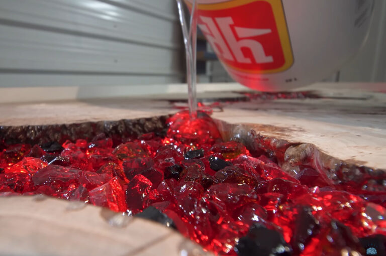 How to Make a Flowing Lava River Gaming Desk