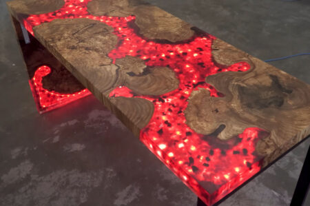 How to Make a Flowing Lava River Gaming Desk
