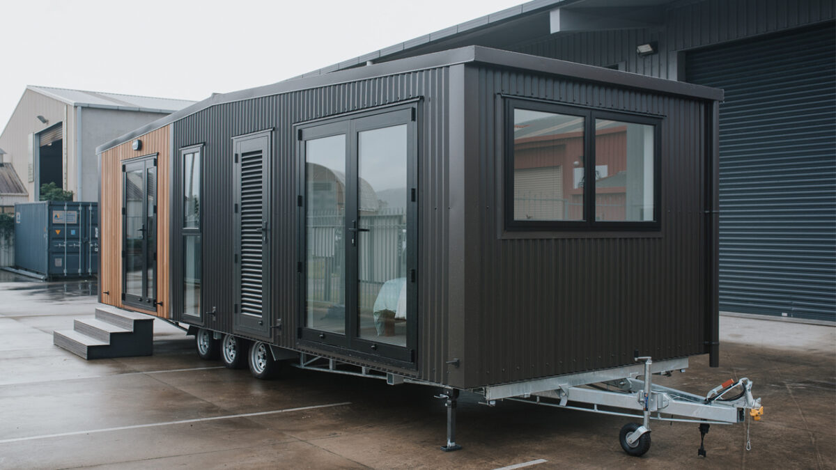 Glider Tiny House has a Well-Designed Kitchen for Gourmet Meals