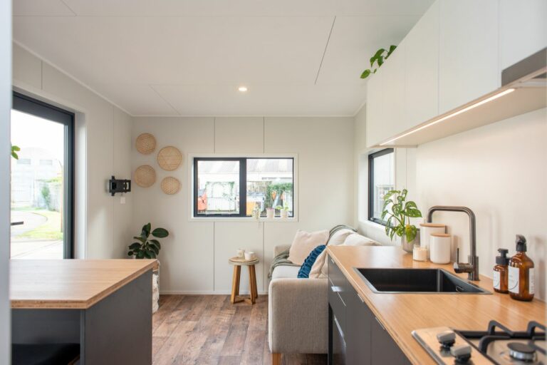 Glider Tiny House has a Well-Designed Kitchen for Gourmet Meals