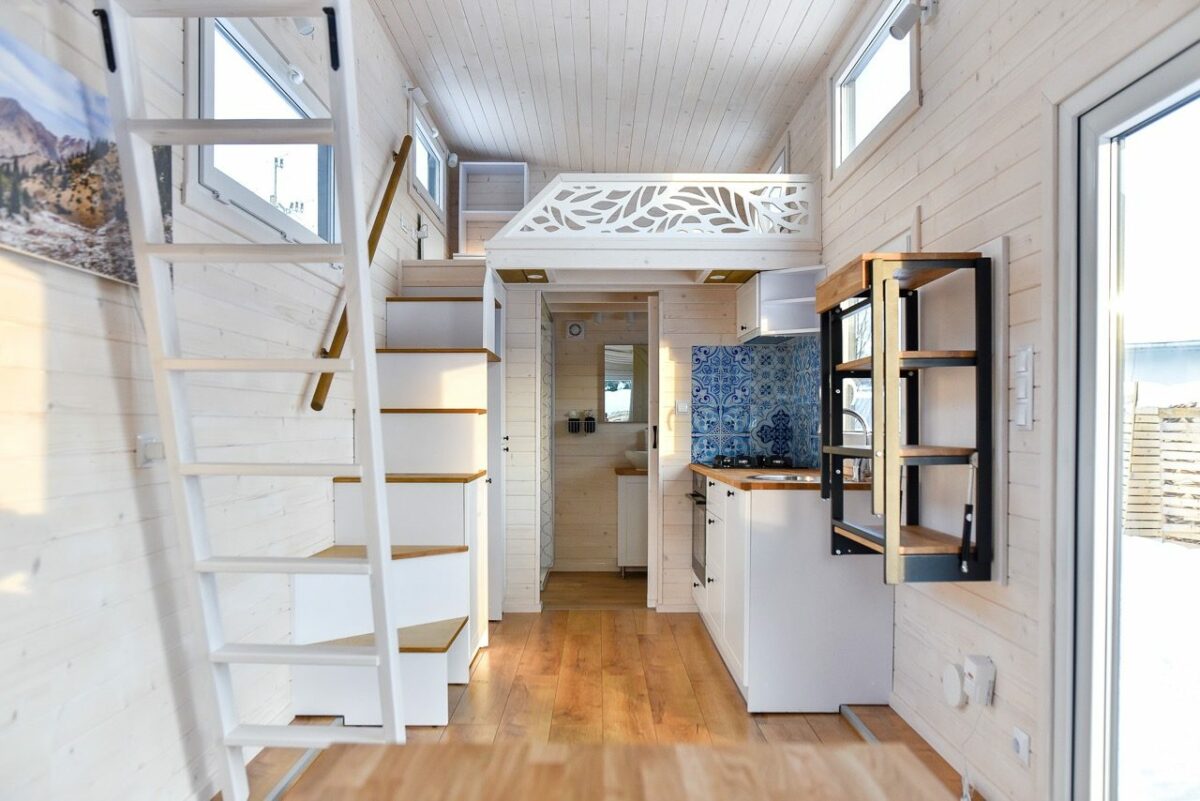 Tiny House With 2 Sleeping Lofts to Sleep 6 is Vagabond’s Haven