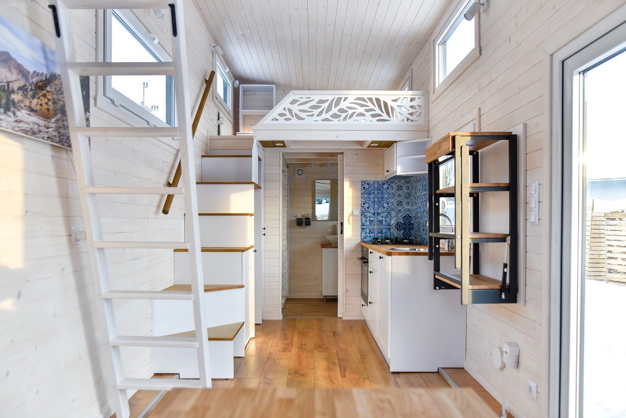 Tiny House With 2 Sleeping Lofts to Sleep 6 is Vagabond’s Haven