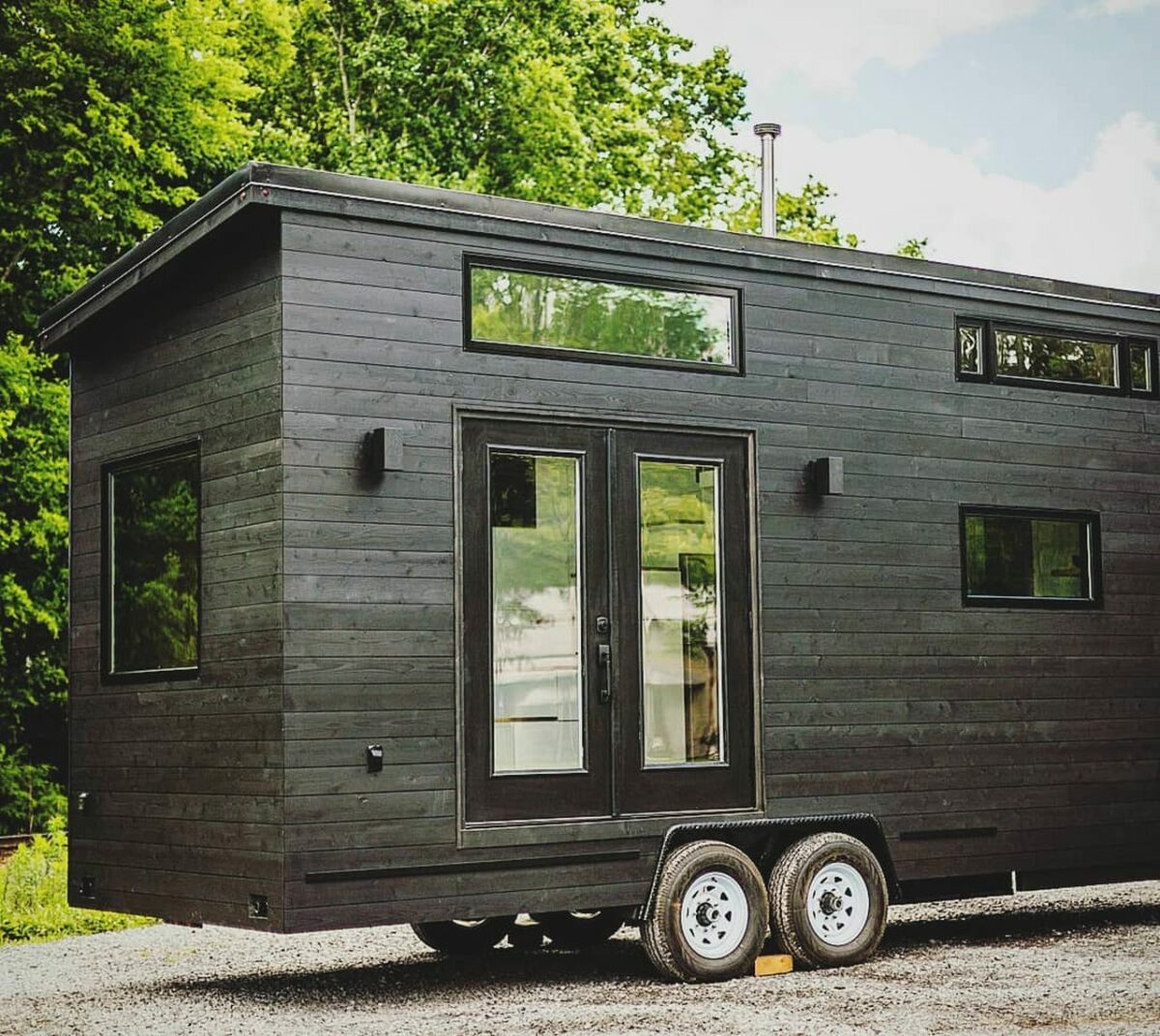 The Kubrick is a Monochromatic, Minimalist Tiny House on Wheels