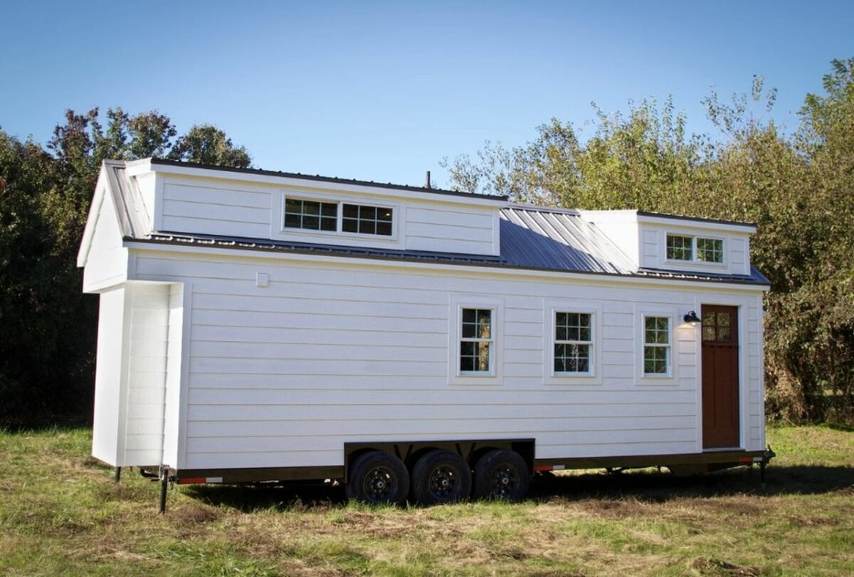 Marietta Tiny House Featuring a Mudroom and Dual Lofts