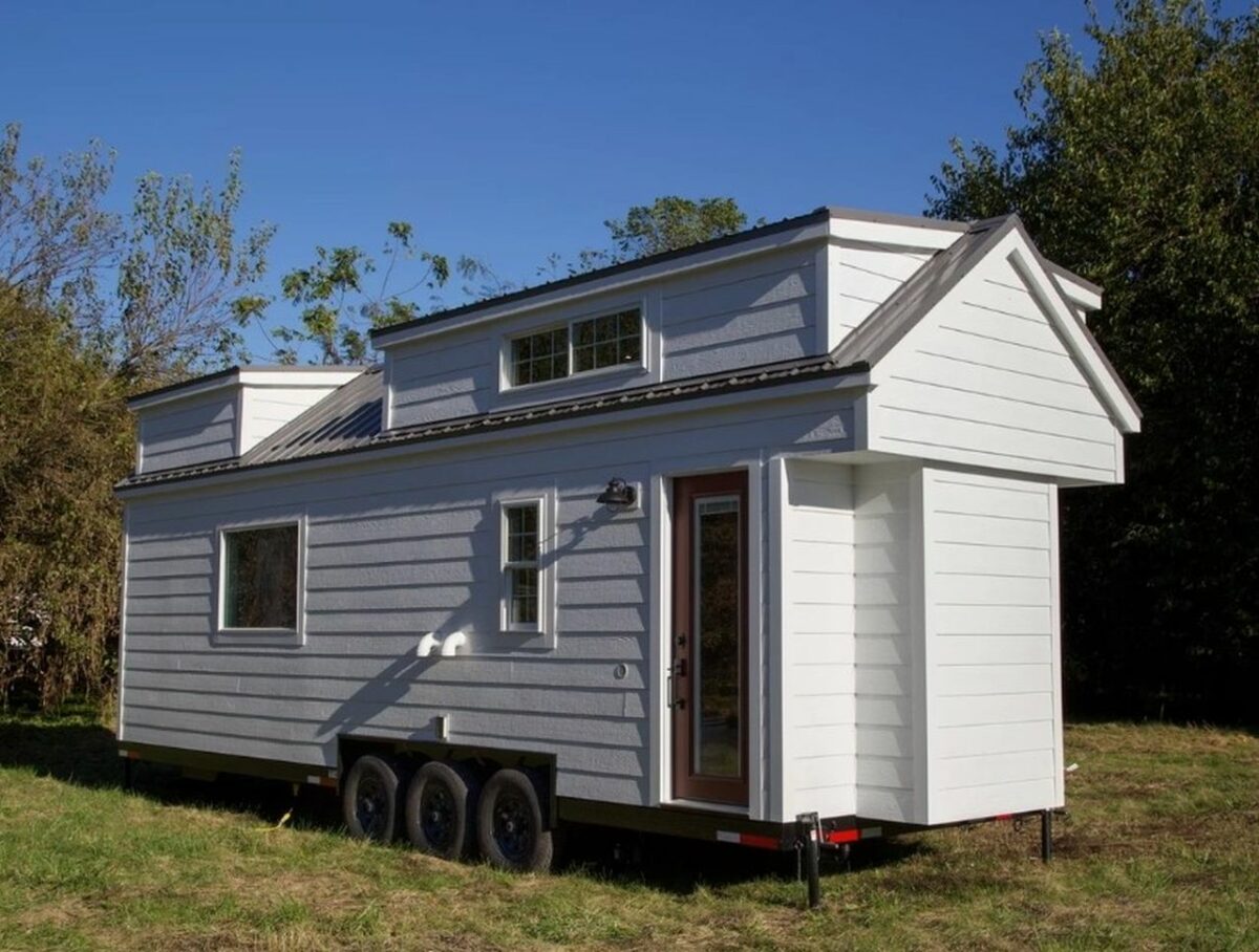 Marietta Tiny House Featuring a Mudroom and Dual Lofts