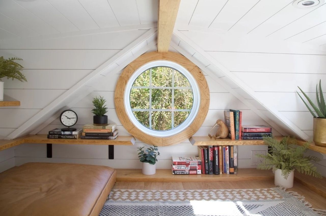 Marietta Tiny House Featuring a Mudroom and Dual Lofts