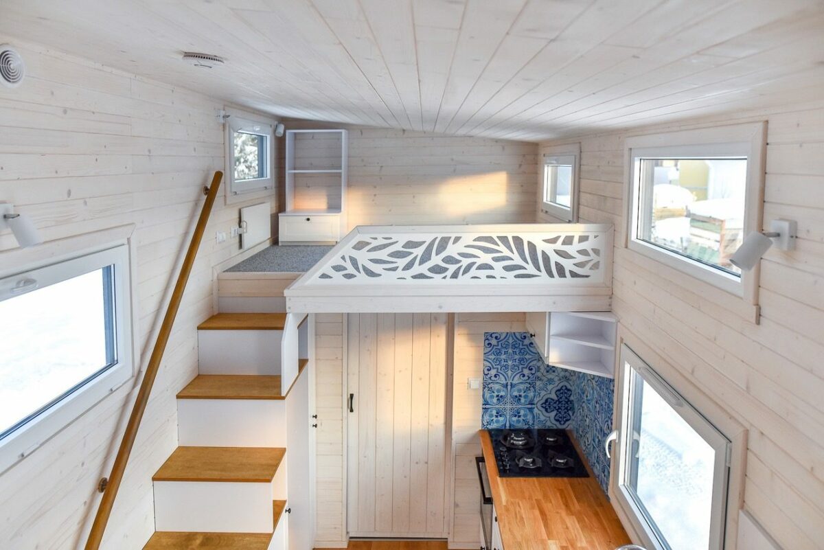 Tiny House With 2 Sleeping Lofts to Sleep 6 is Vagabond’s Haven