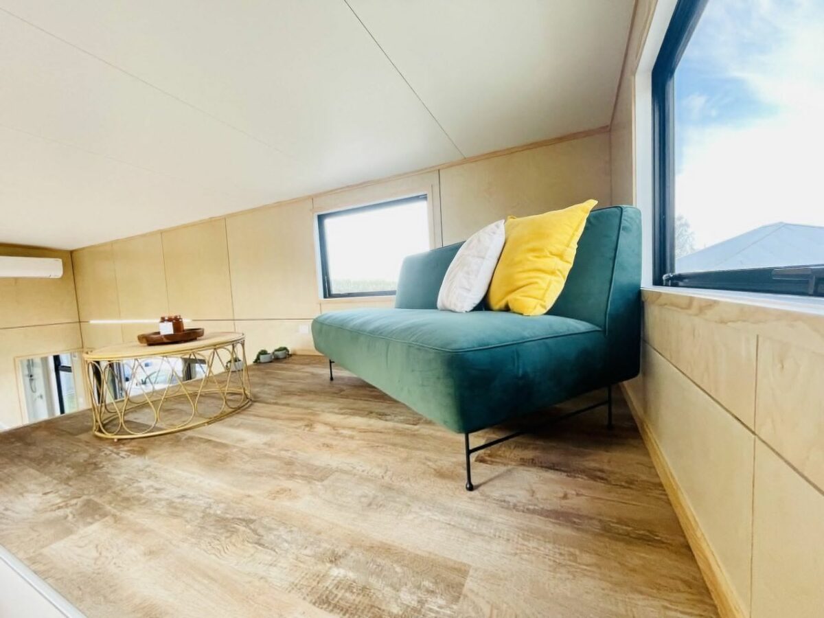 The Ruru Is A Spacious Tiny House With An Upstairs Lounge