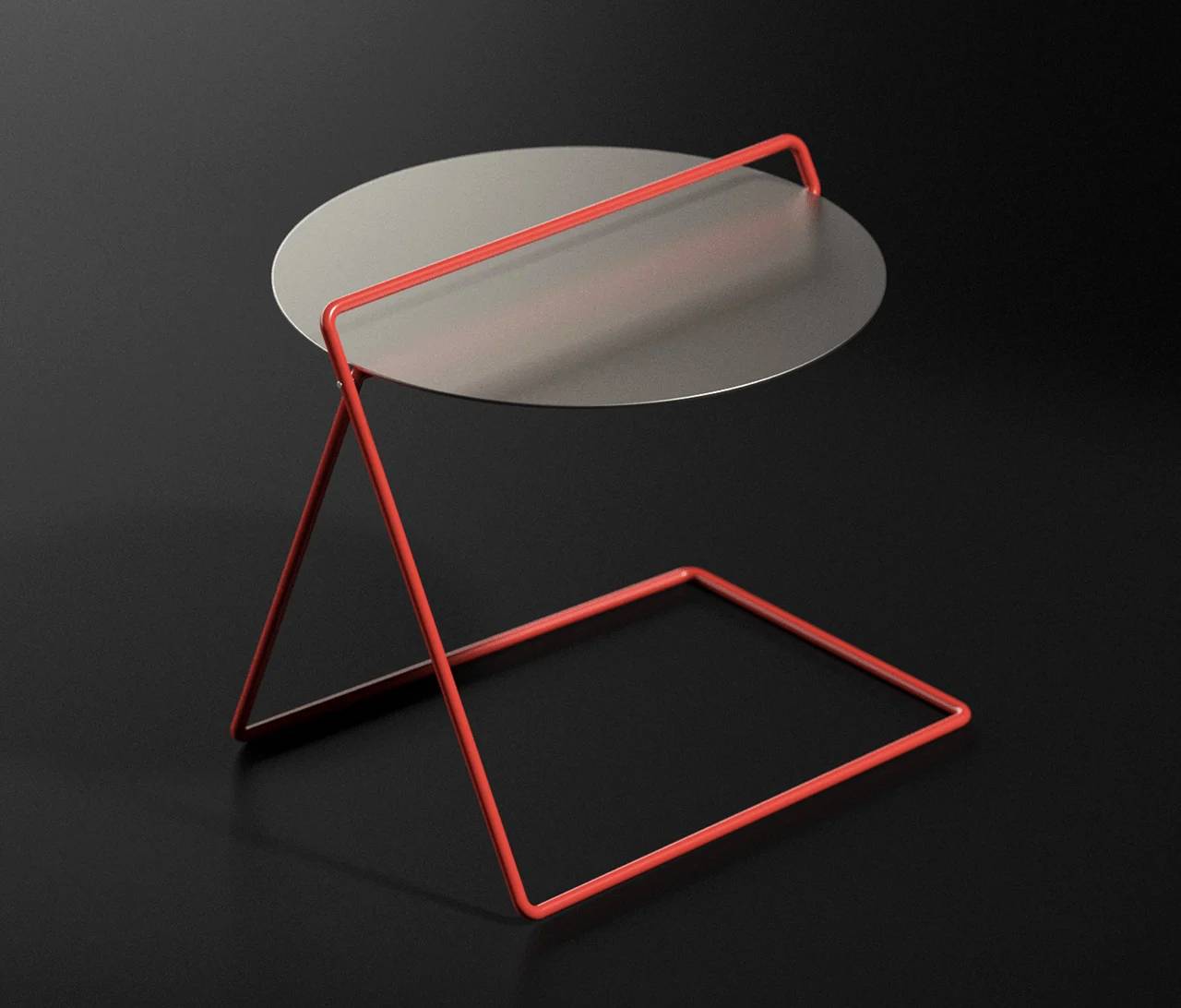 Scissor Side Table is a Quaint, Portable Piece of Furniture