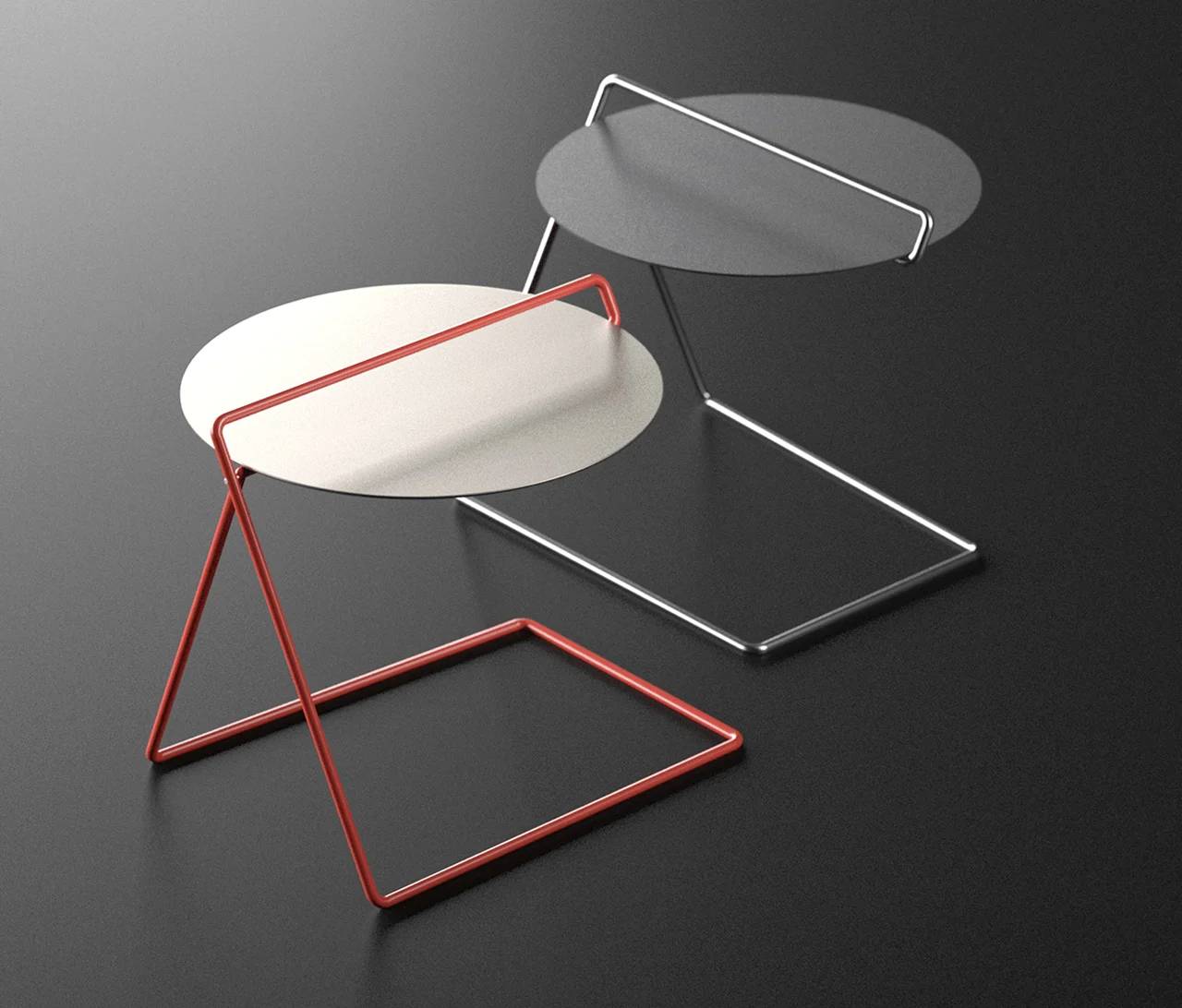 Scissor Side Table is a Quaint, Portable Piece of Furniture