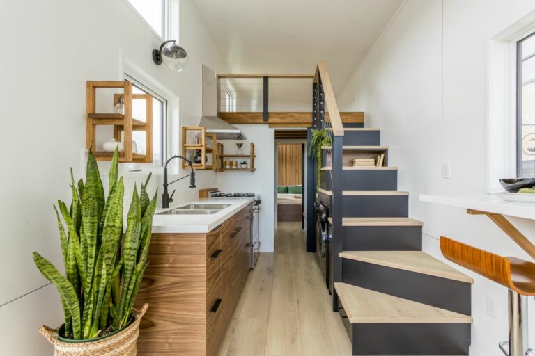 Sitka Tiny House Features a Lavish Bathroom and Living Room