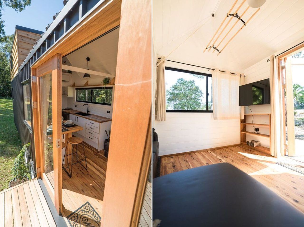Sojourner Tiny House Sleeps Four in Its Lavish Interior