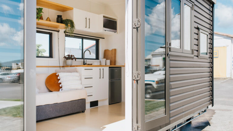 Tadpole Tiny House by Build Tiny Features an Unusual Layout