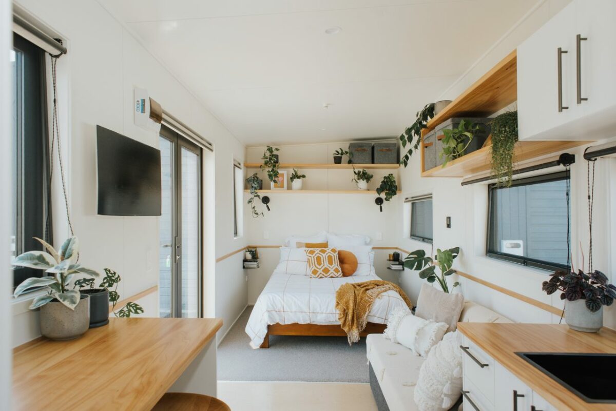 Tadpole Tiny House by Build Tiny Features an Unusual Layout