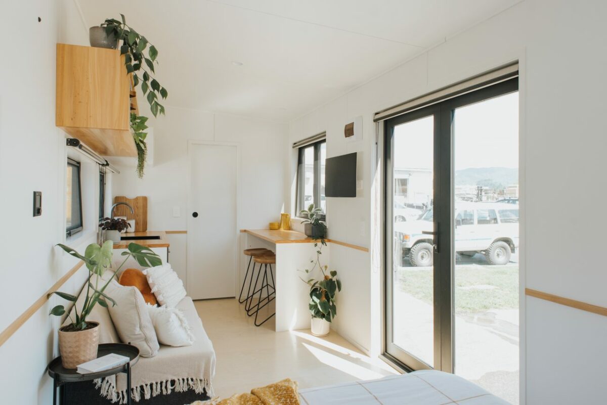 Tadpole Tiny House by Build Tiny Features an Unusual Layout