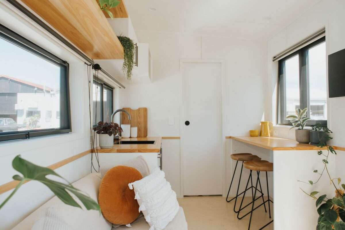 Tadpole Tiny House by Build Tiny Features an Unusual Layout