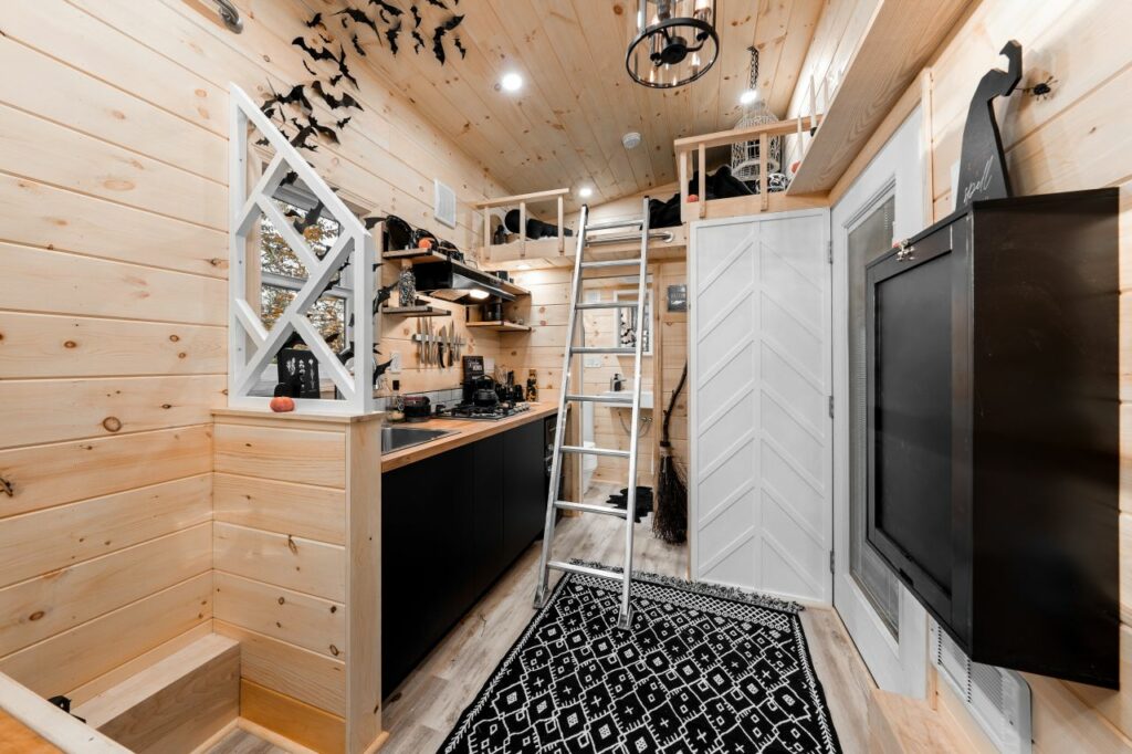 Halloween-Themed Tiny House Will Make Your Blood Run Cold