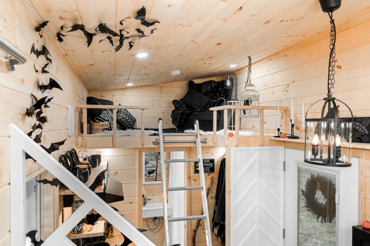 Halloween-Themed Tiny House Will Make Your Blood Run Cold